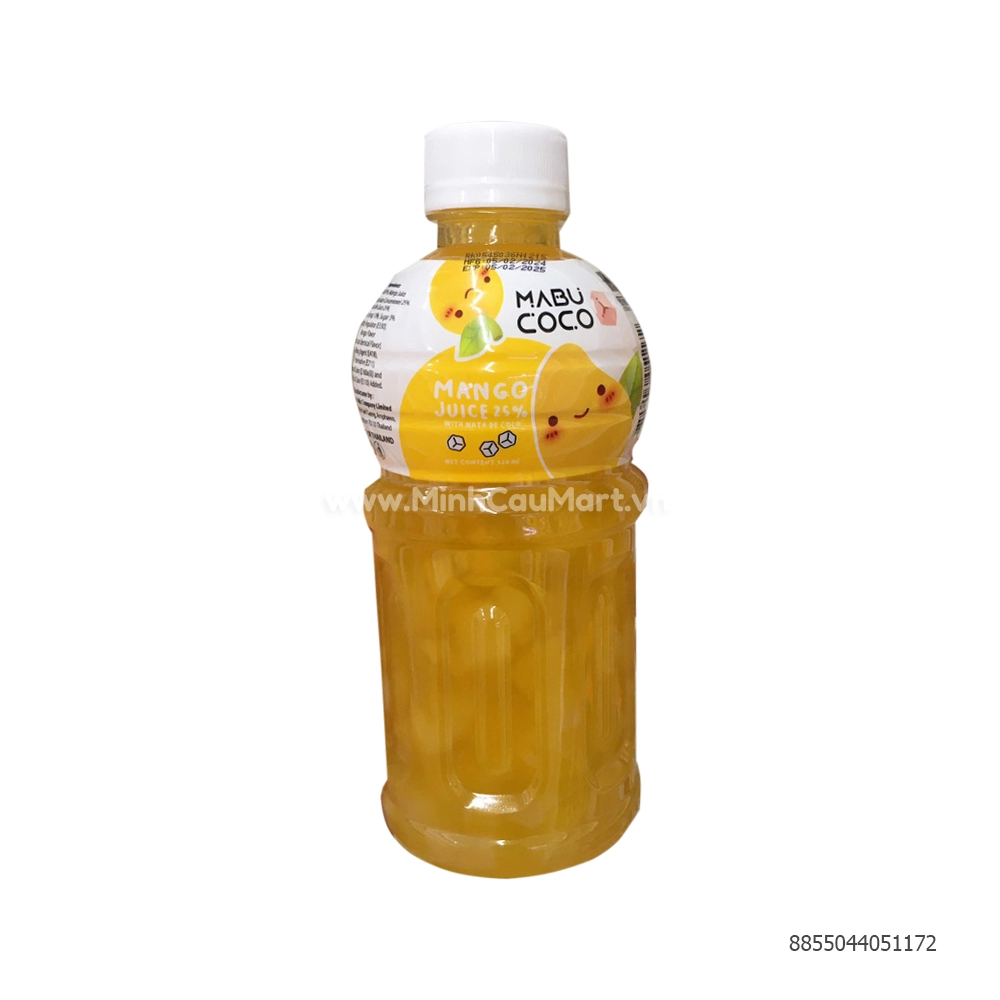 Nước ép trái cây thạch dừa Mabu Coco chai 320ml Vị Xoài - Minh Cầu Mart - Siêu thị trong tầm tay