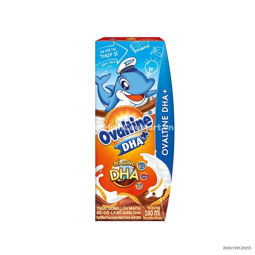 Sữa Uống Ovaltine Vị Socola Bổ Sung DHA 180ml - Minh Cầu Mart - Siêu thị trong tầm tay