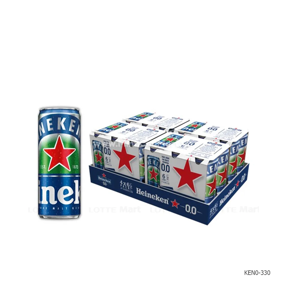 Thùng Bia Heniken 0 Độ 330ml 24 Lon Minh Cầu Mart Siêu Thị Trong