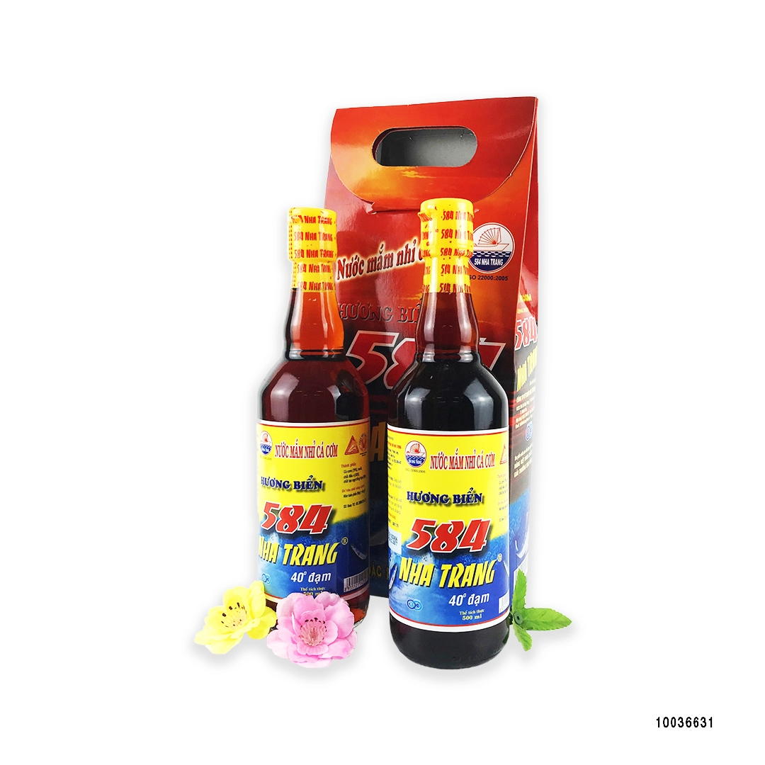 Nước Mắm Cá Cơm 584 Nha Trang 40 Độ 2 Chai 500mlx2 - Minh Cầu Mart - Siêu thị trong tầm tay