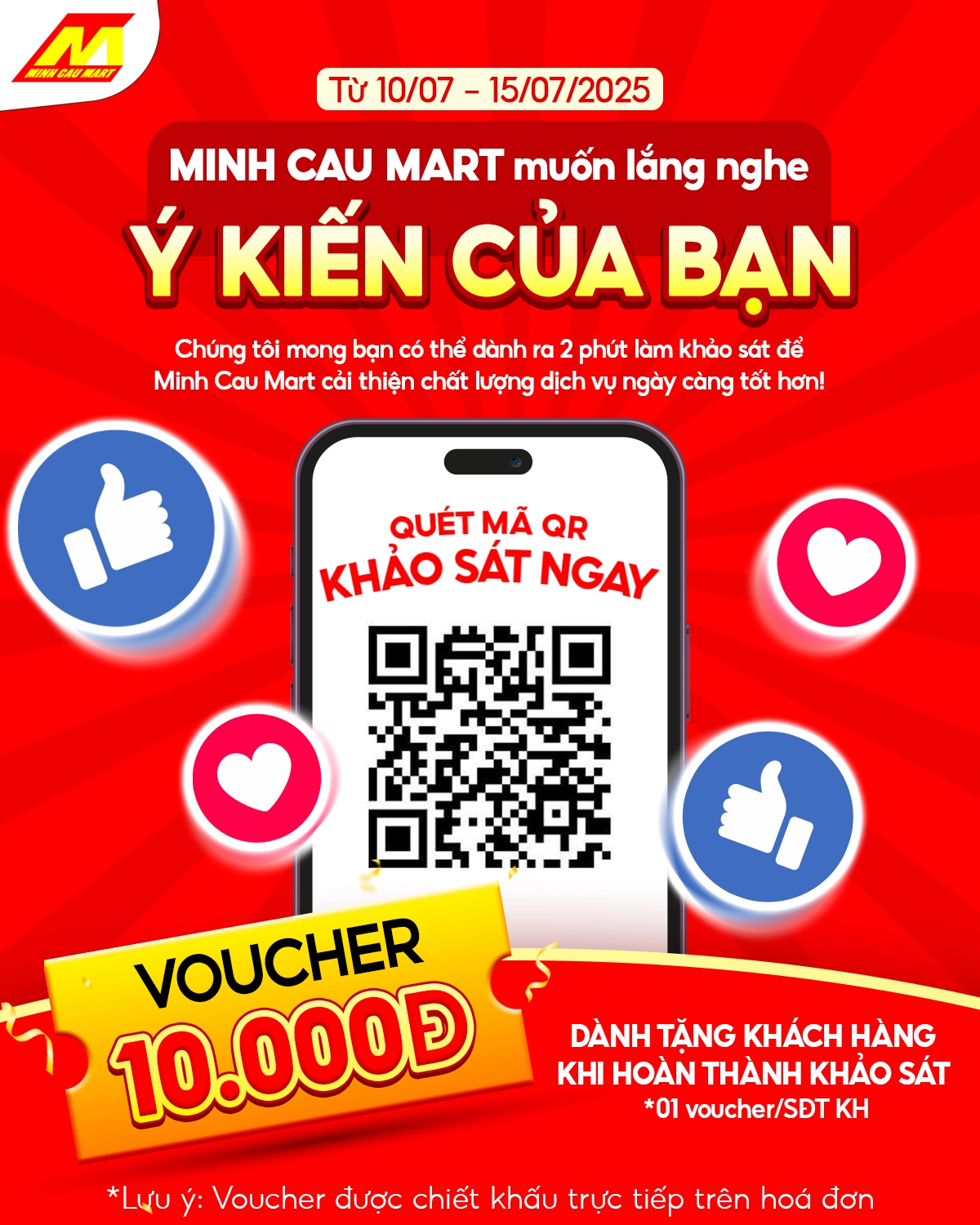 🎉THAM GIA KHẢO SÁT NHẬN NGAY CƠ HỘI RINH VOUCHER 10.000Đ TỪ MINH CAU ...