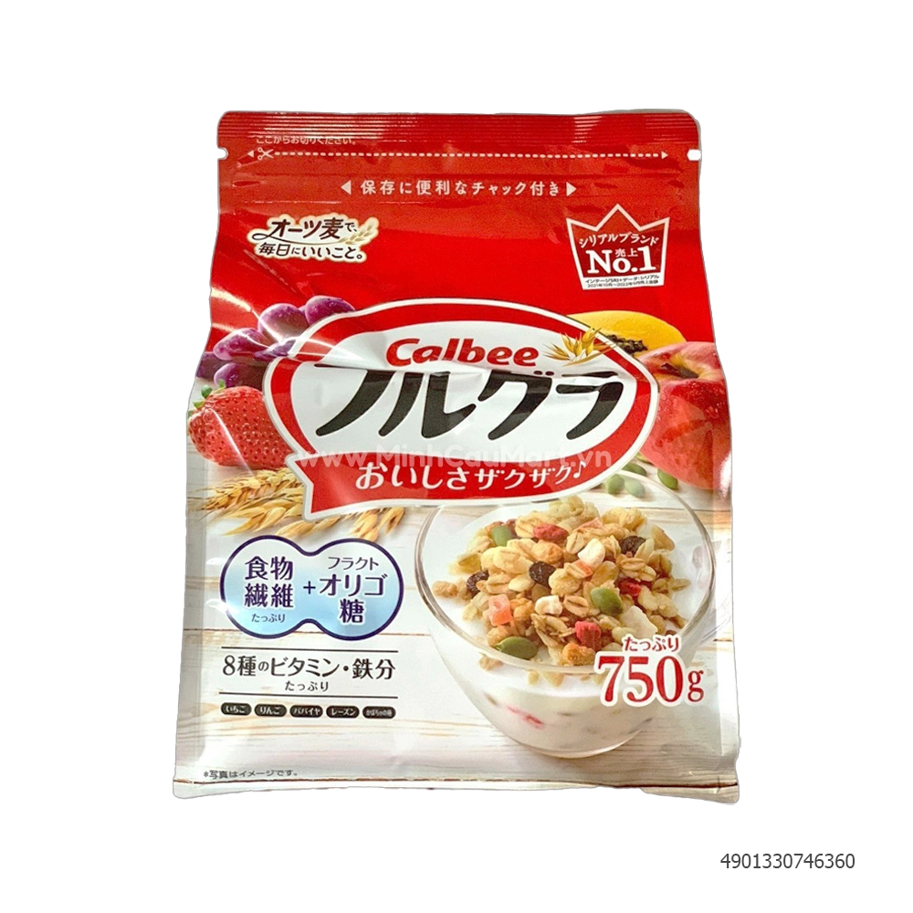 Ngũ Cốc Calbee Nhật 750G - Minh Cầu Mart - Siêu thị trong tầm tay