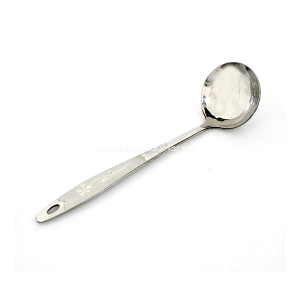 Muôi canh inox cán hoa SY 33208 - Minh Cầu Mart - Siêu thị trong tầm tay