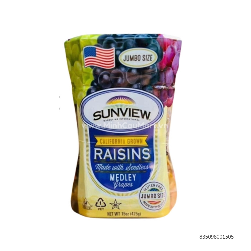 Nho Khô Raisins Sunview 425g - Minh Cầu Mart - Siêu thị trong tầm tay