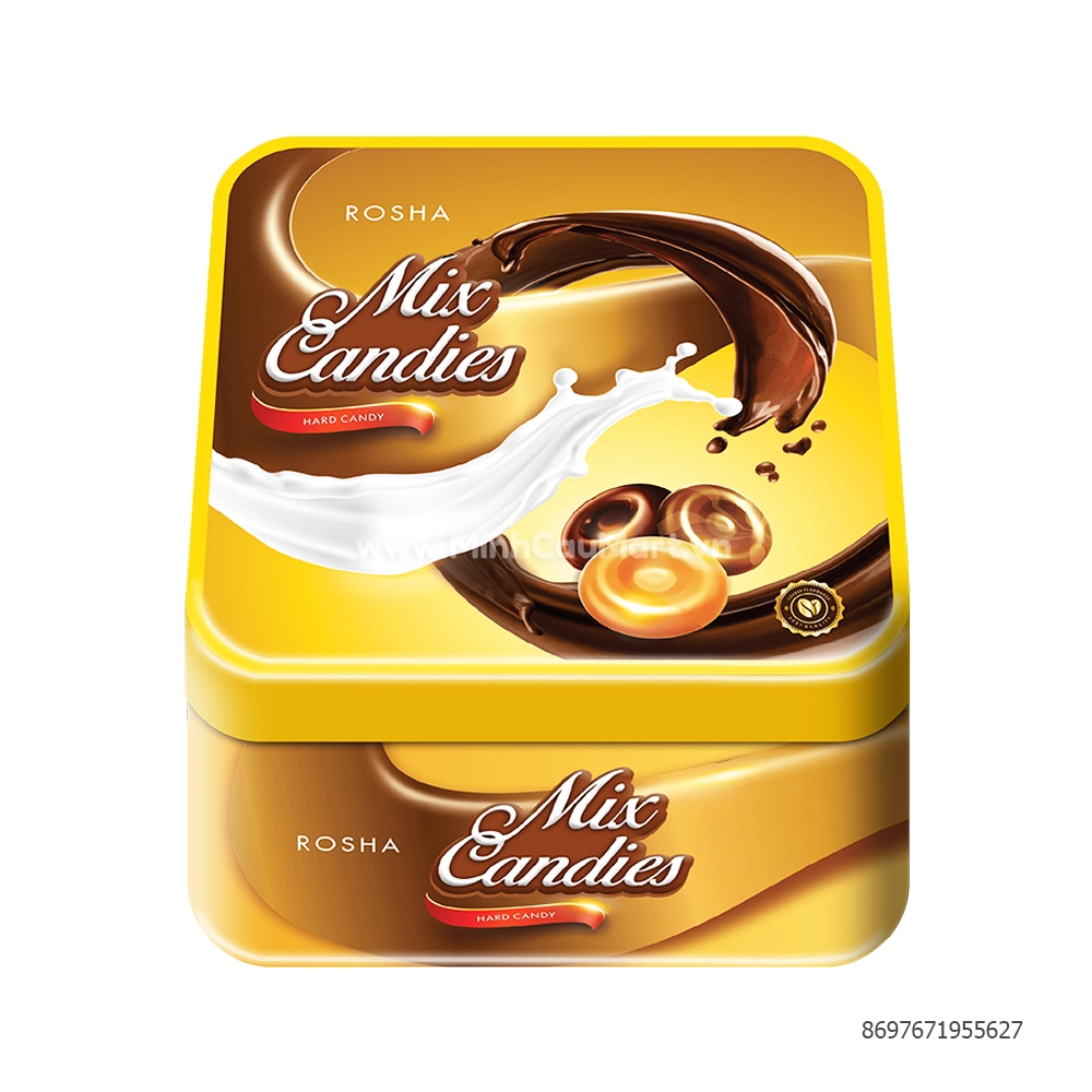 Kẹo RoHa HT vuông màu vàng 120g - Minh Cầu Mart - Siêu thị trong tầm tay