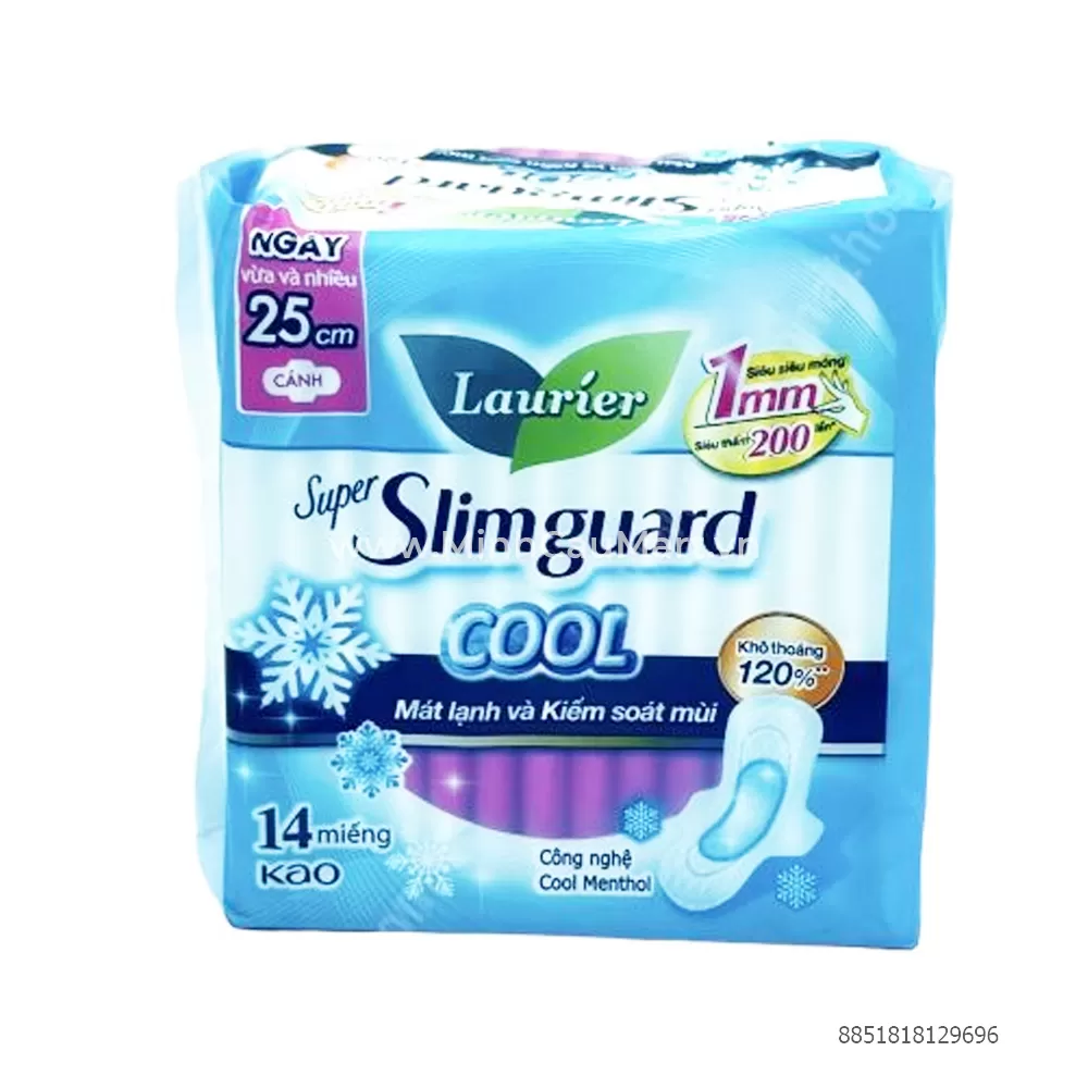 Laurier Siêu Mỏng 25cm 14M - Minh Cầu Mart - Siêu thị trong tầm tay