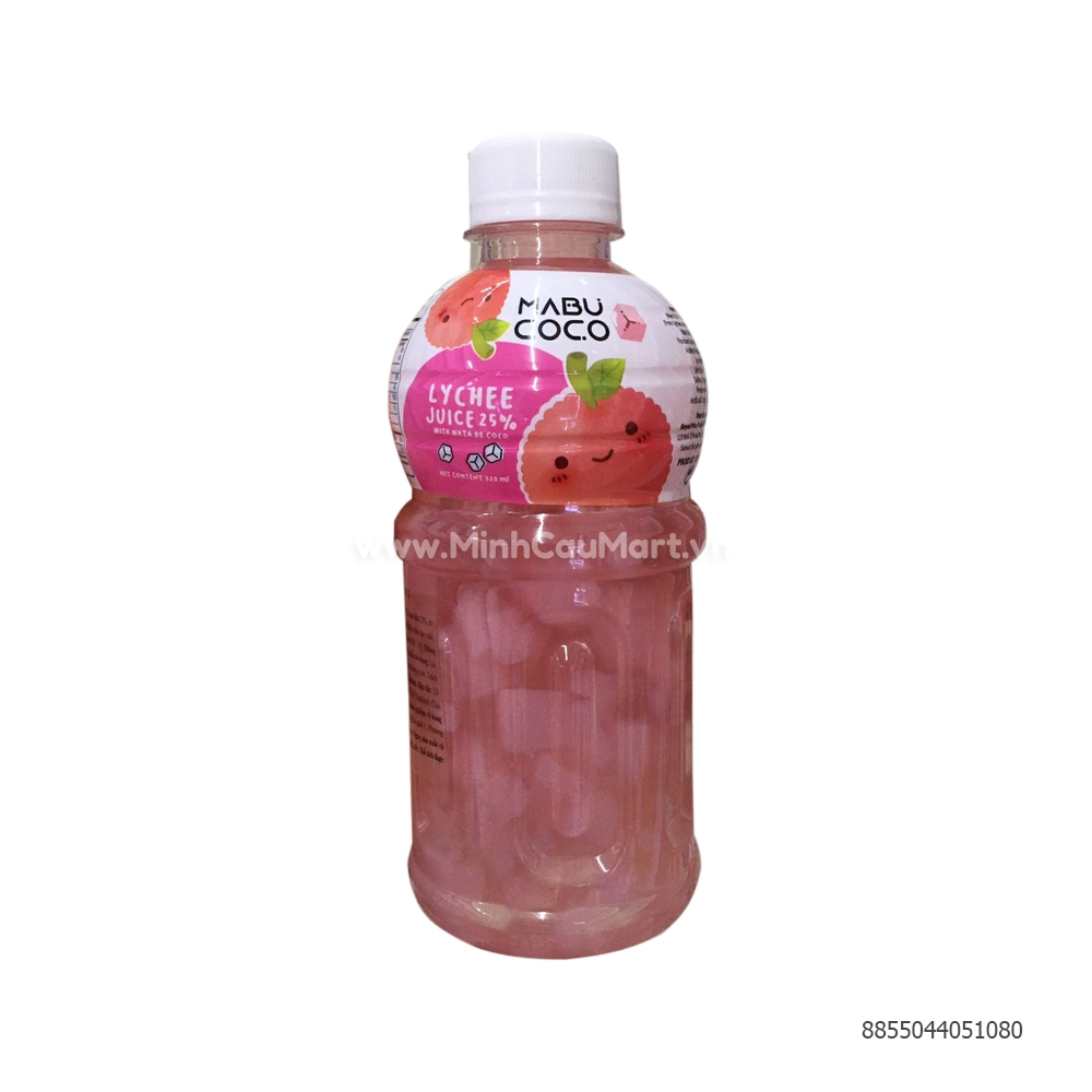 Nước ép trái cây thạch dừa Mabu Coco chai 320ml Vị Vải - Minh Cầu Mart ...