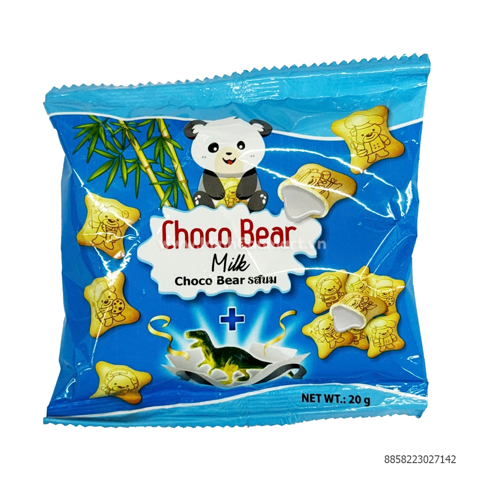 Bánh Gấu Choco Bear 20gr Milk - Minh Cầu Mart - Siêu thị trong tầm tay