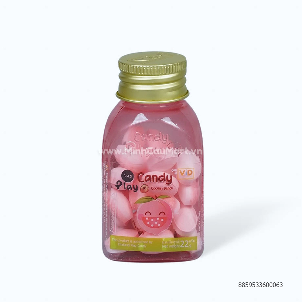 Kẹo Thơm Miệng Play Candy Vị Đào Hũ 22G - Minh Cầu Mart - Siêu thị ...