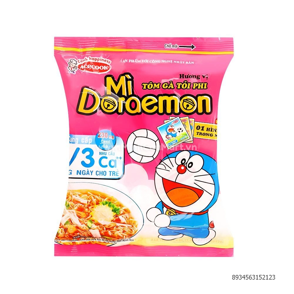 Mì Acecook Doraemon Tôm Gà Tỏi Phi Gói 63g - Minh Cầu Mart - Siêu thị ...