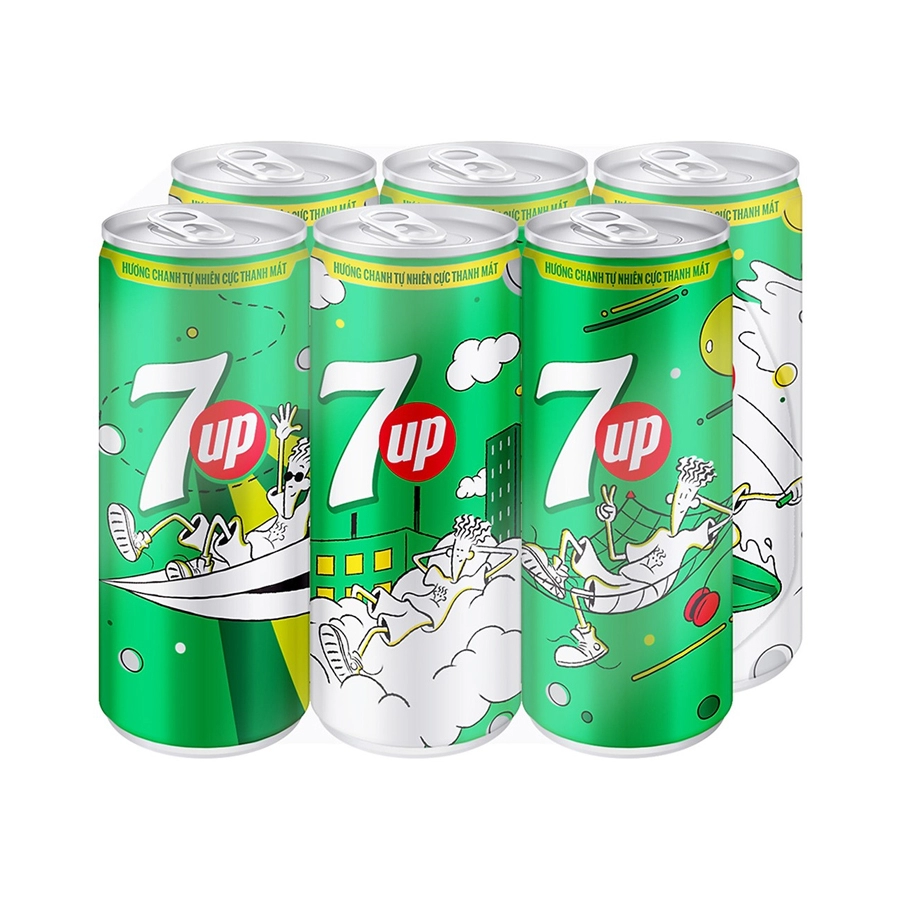 Nước 7up Lon Cao 330ML - Minh Cầu Mart - Siêu thị trong tầm tay