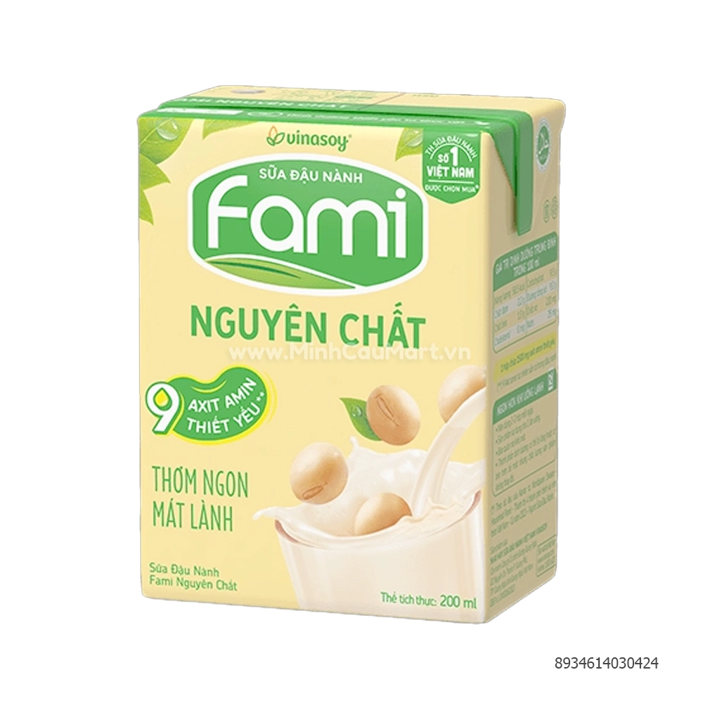 Sữa Đậu Nành Nguyên Chất Fami 200ML - Minh Cầu Mart - Siêu thị trong ...