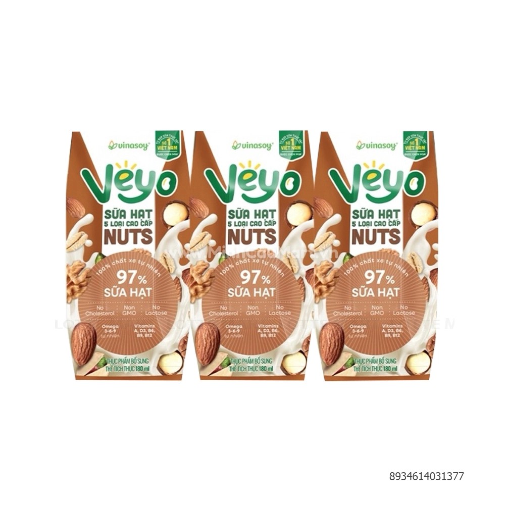Sữa hạt 5 loại cao cấp Veyo 180ml - Minh Cầu Mart - Siêu thị trong tầm tay