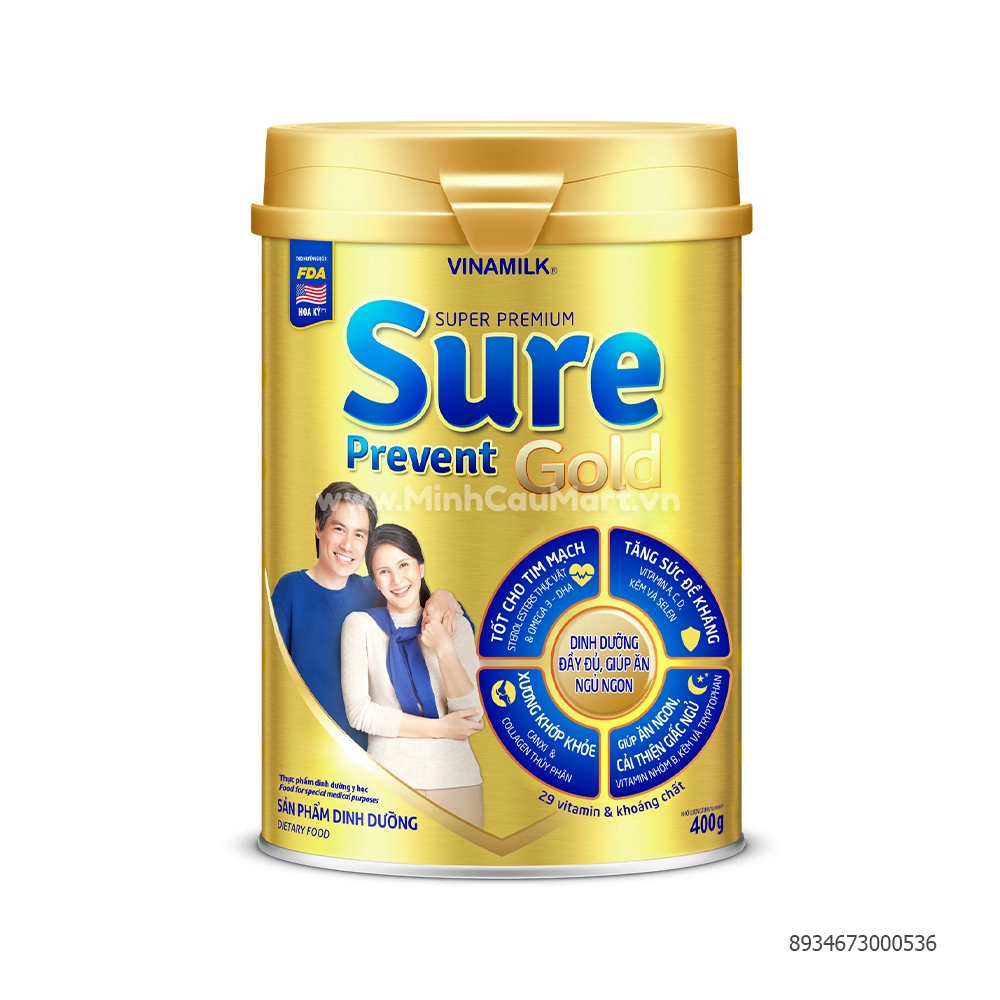 Sữa Bột Sure Prevent Gold 400Gr - Minh Cầu Mart - Siêu thị trong tầm tay