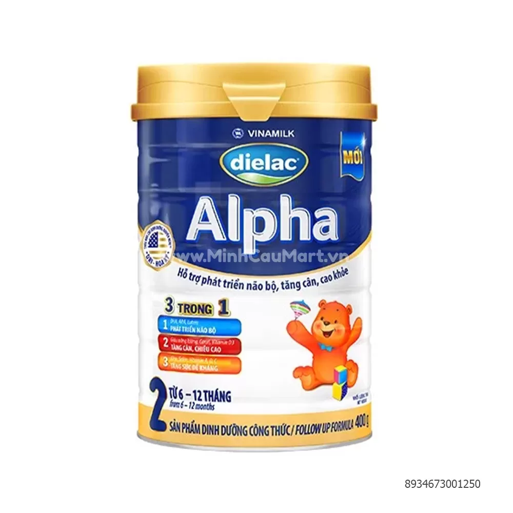 Sữa bột Dielac Alpha số 2 cho bé từ 6-12 tháng tuổi 400gr - Minh Cầu ...