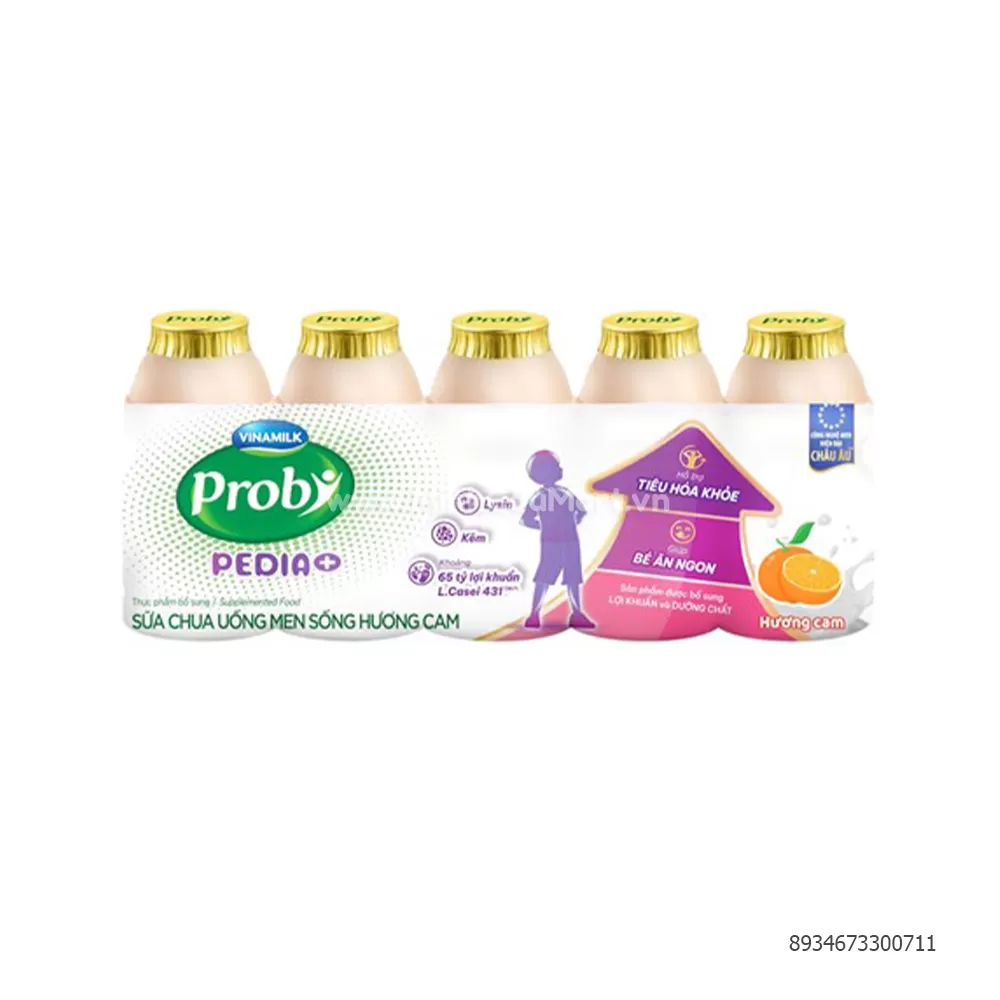 Sữa chua uống Probi Pedia 65ml 5 chai/vỉ hương cam - Minh Cầu Mart ...