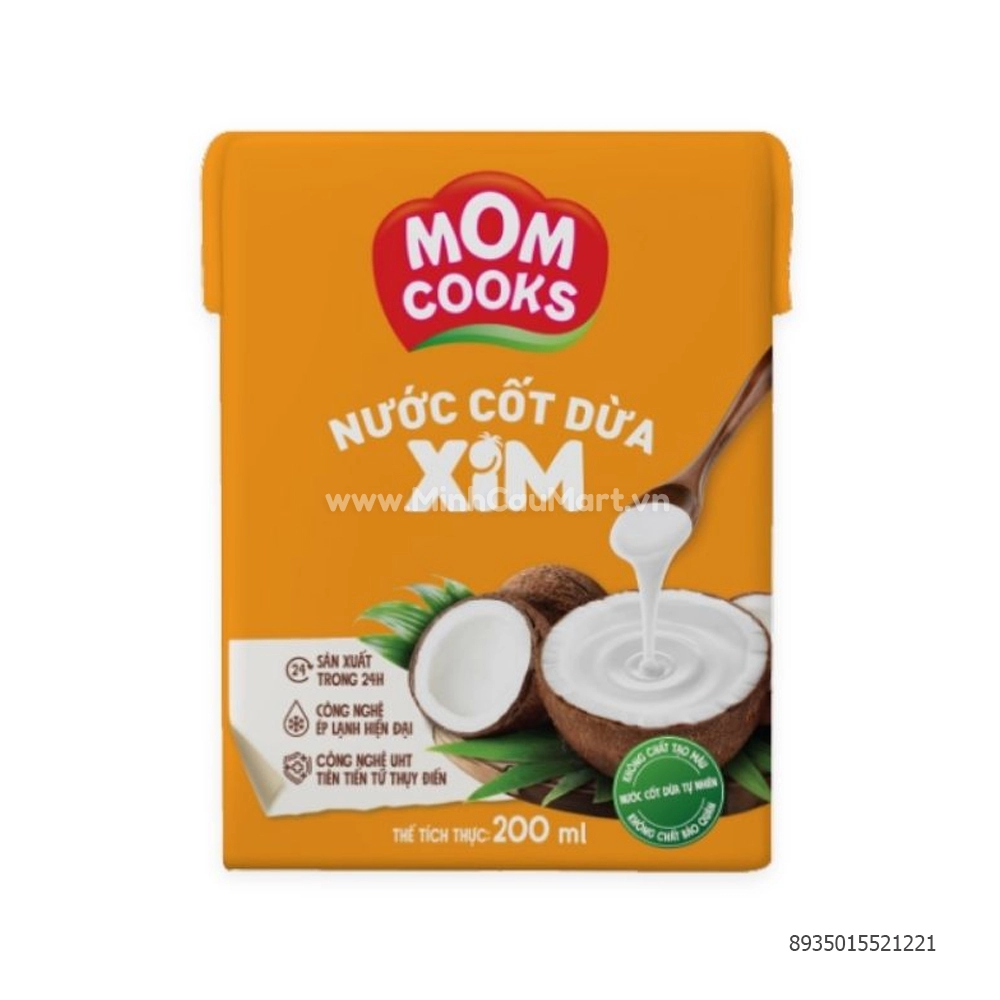 Nước Cốt Dừa Xim Mom Cooks 200ml - Minh Cầu Mart - Siêu thị trong tầm tay