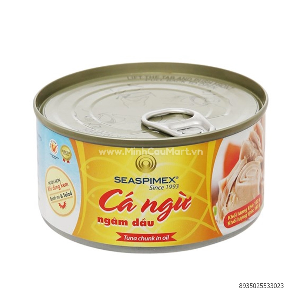 Cá Ngừ Ngâm Dầu Seaspimex 185G - Minh Cầu Mart - Siêu thị trong tầm tay