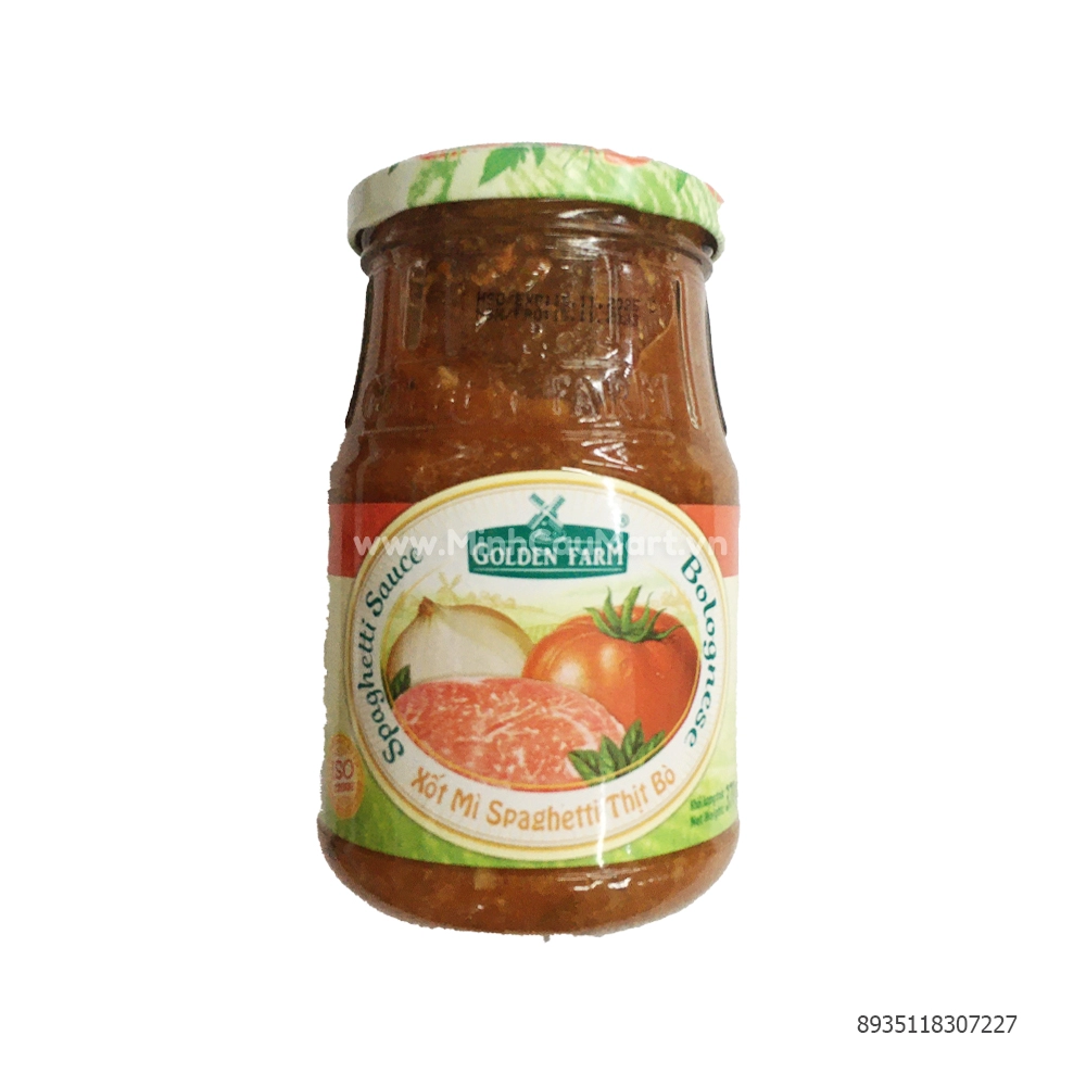 Xốt spaghetti thịt bò Golden farm 370g - Minh Cầu Mart - Siêu thị trong ...