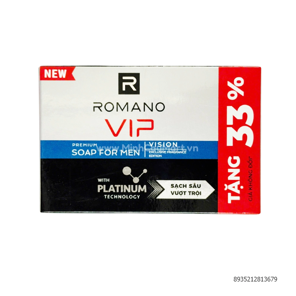 Bánh xà bông Romano Vision 90g - Minh Cầu Mart - Siêu thị trong tầm tay