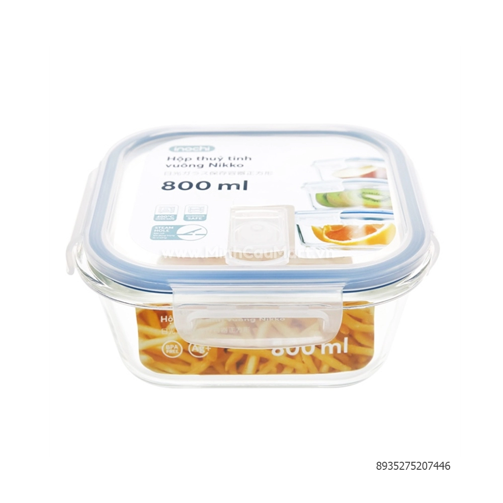 Hộp TT vuông Nikko 800ML - Mi