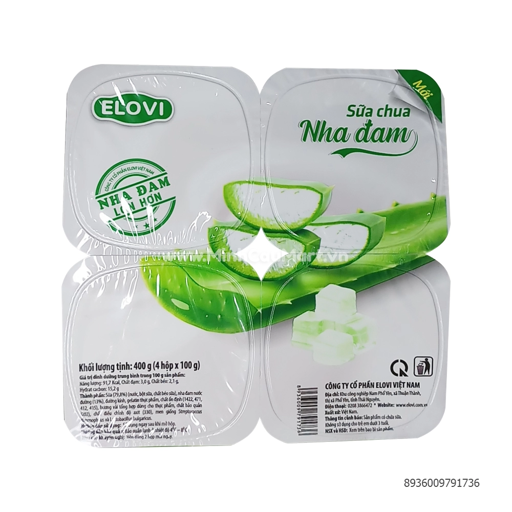 Sữa chua nha đam Elovi 100g - Minh Cầu Mart - Siêu thị trong tầm tay