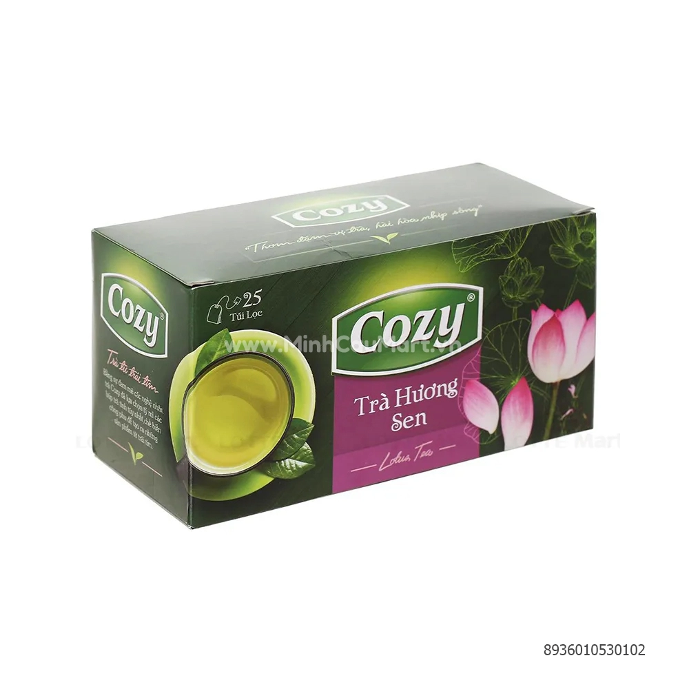 Trà Túi Lọc Cozy Hương Sen Hộp 25 Gói x 2g - Minh Cầu Mart - Siêu thị ...