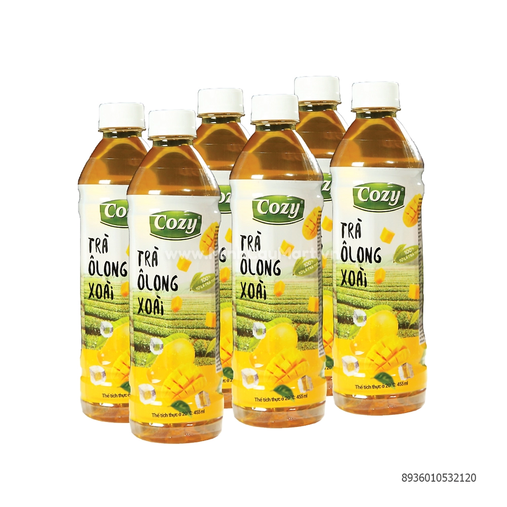 Trà ô long xoài Cozy 455ml - Minh Cầu Mart - Siêu thị trong tầm tay