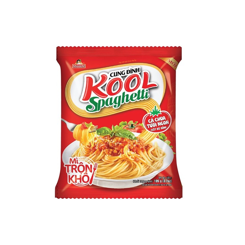Mi Kool Spachetti cung đình trộn khô 105Gr - Minh Cầu Mart - Siêu thị ...