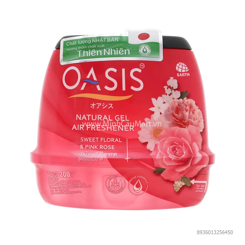 Sáp Thơm Oasis Pink Rose 200g - Minh Cầu Mart - Siêu thị trong tầm tay