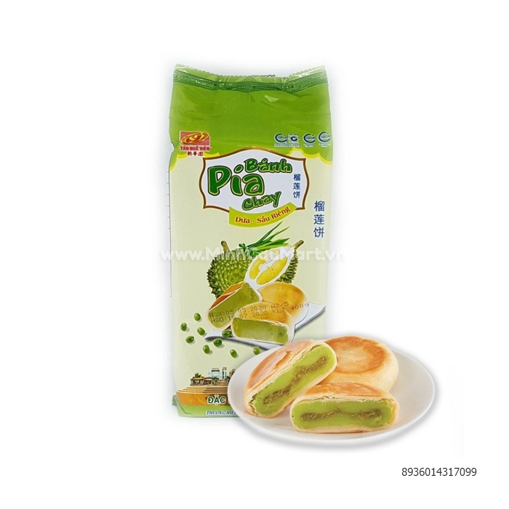 Bánh pía chay lá dứa Tân Huê Viên 400g - Minh Cầu Mart - Siêu thị trong ...