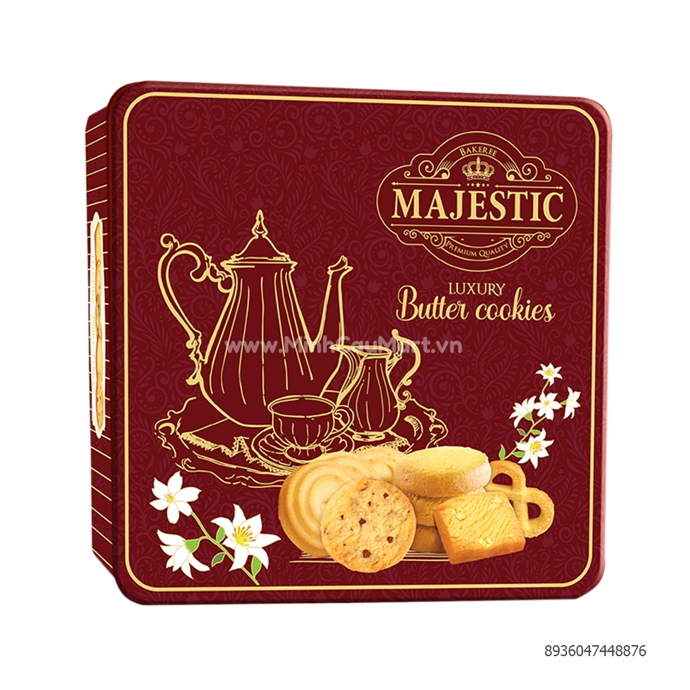 Bánh Majectic Bình Trà Đỏ 468GR - Minh Cầu Mart - Siêu thị trong tầm tay