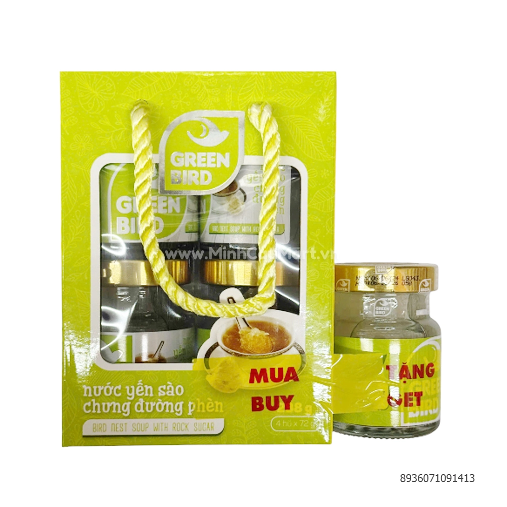 Nước yến Green Bird lốc 72g*4 - Minh Cầu Mart - Siêu thị trong tầm tay
