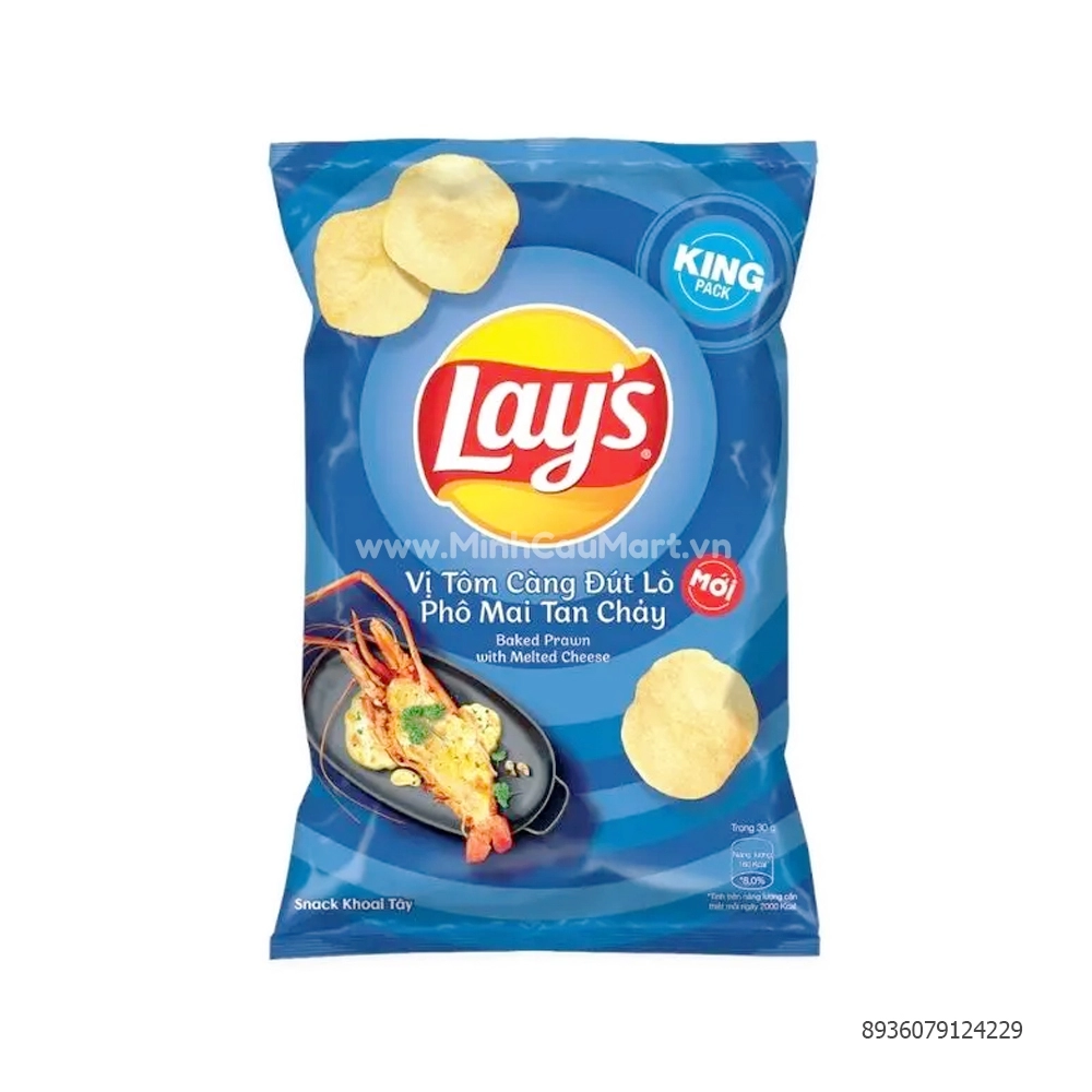 Snack Vị Tôm Càng Đút Lò Phô Mai Tan Chảy Lays 54G - Minh Cầu Mart ...