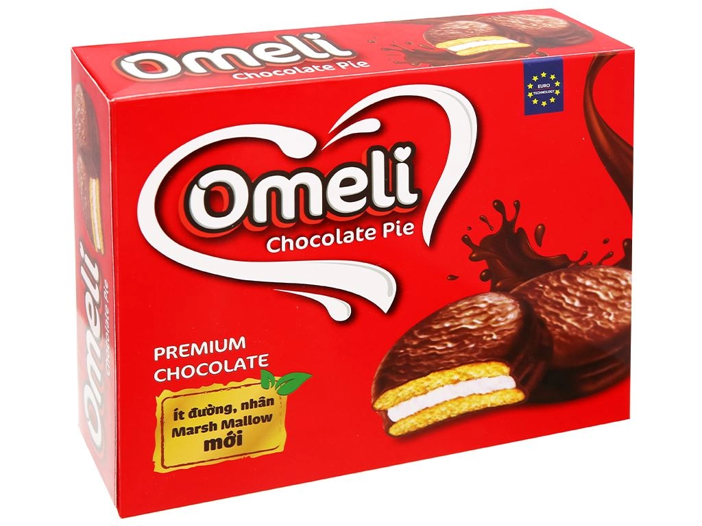 Bánh phủ Omeli chocolate pie 300g - Minh Cầu Mart - Siêu thị trong tầm tay
