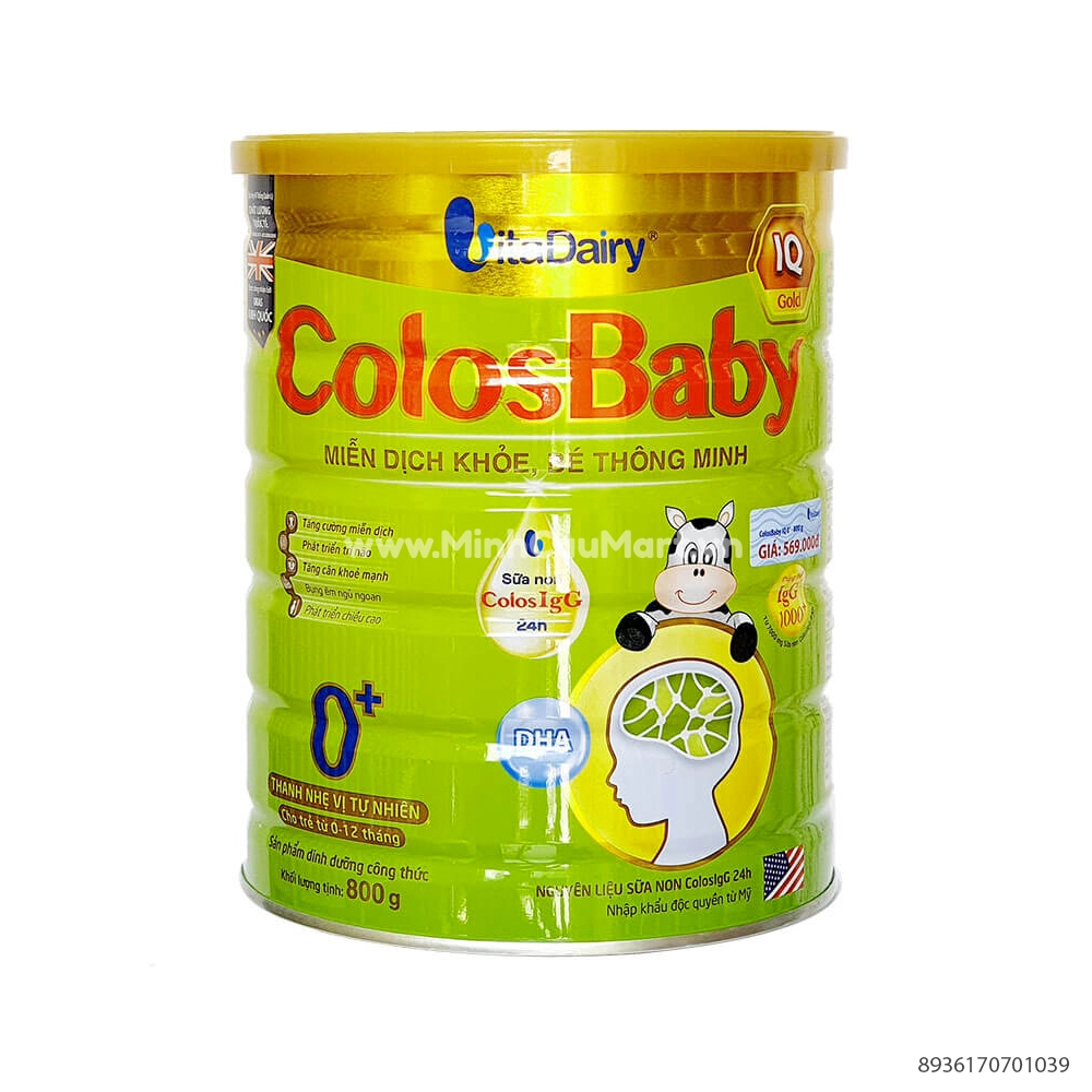 Sữa Bột Colos IQ 0+ 800Gr Cho Trẻ Từ 0- 12 Tháng - Minh Cầu Mart - Siêu ...