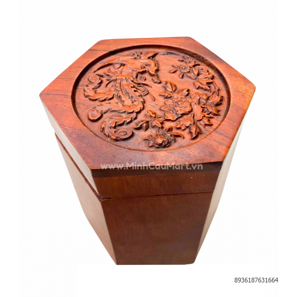 Hộp đựng chè thấp tre xanh - Minh Cầu Mart - Siêu thị trong tầm tay