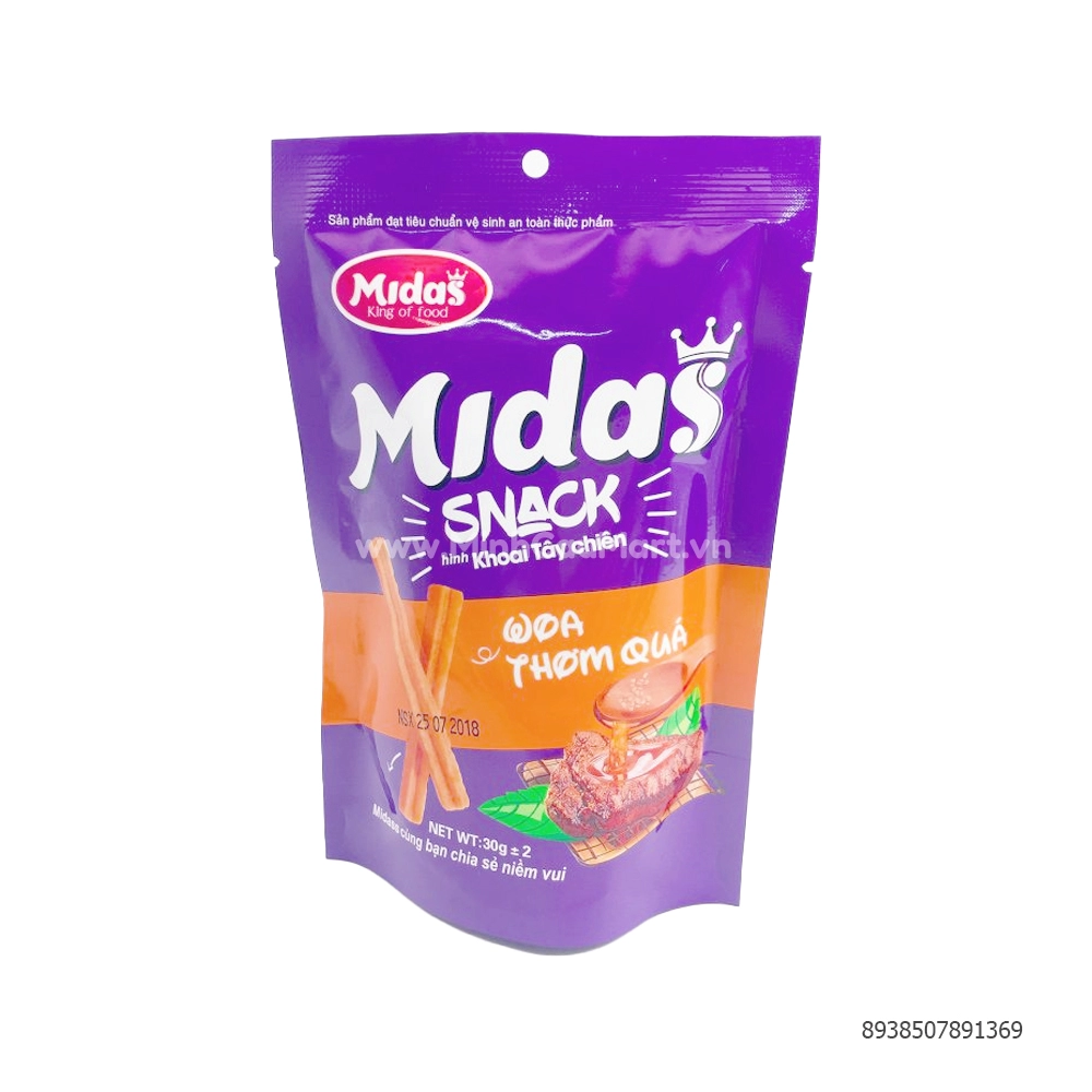 Snack Midas Hình Khoai Tây Chiên 30G - Minh Cầu Mart - Siêu thị trong ...