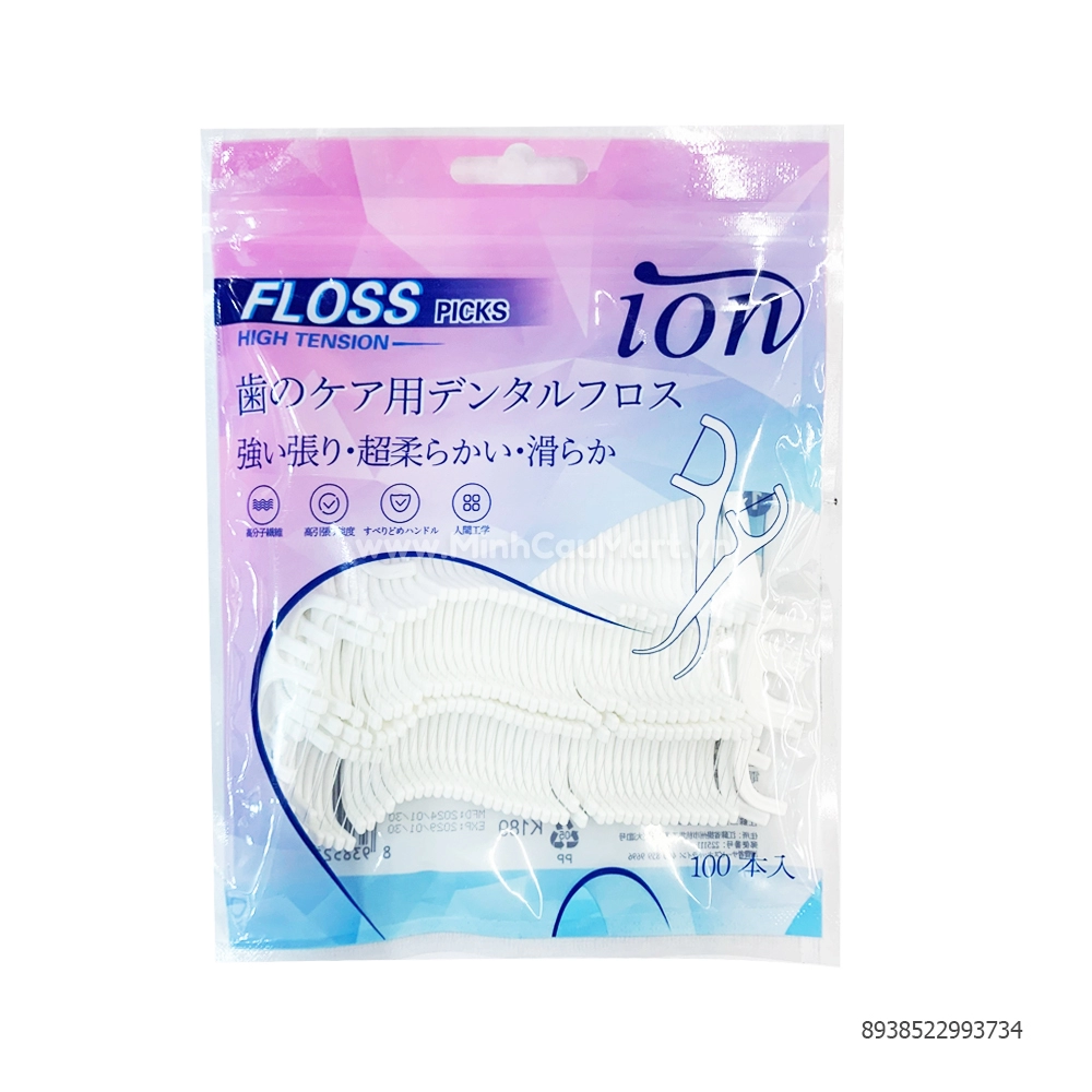 Tăm chỉ nha khoa ION 100 - Minh Cầu Mart - Siêu thị trong tầm tay