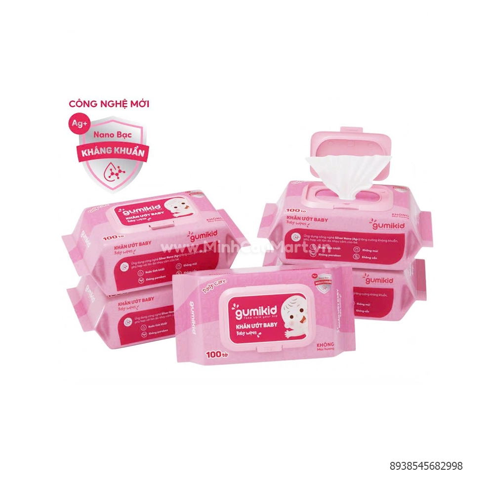 Khăn ướt Gumi Nano Kid SP000199 - Minh Cầu Mart - Siêu thị trong tầm tay
