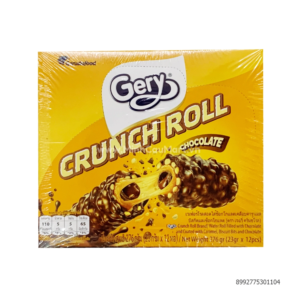 Bánh Gery cuộn socola 276g - Minh Cầu Mart - Siêu thị trong tầm tay
