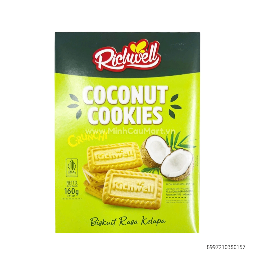Bánh quy Richwell vị dừa 160g - Minh Cầu Mart - Siêu thị trong tầm tay