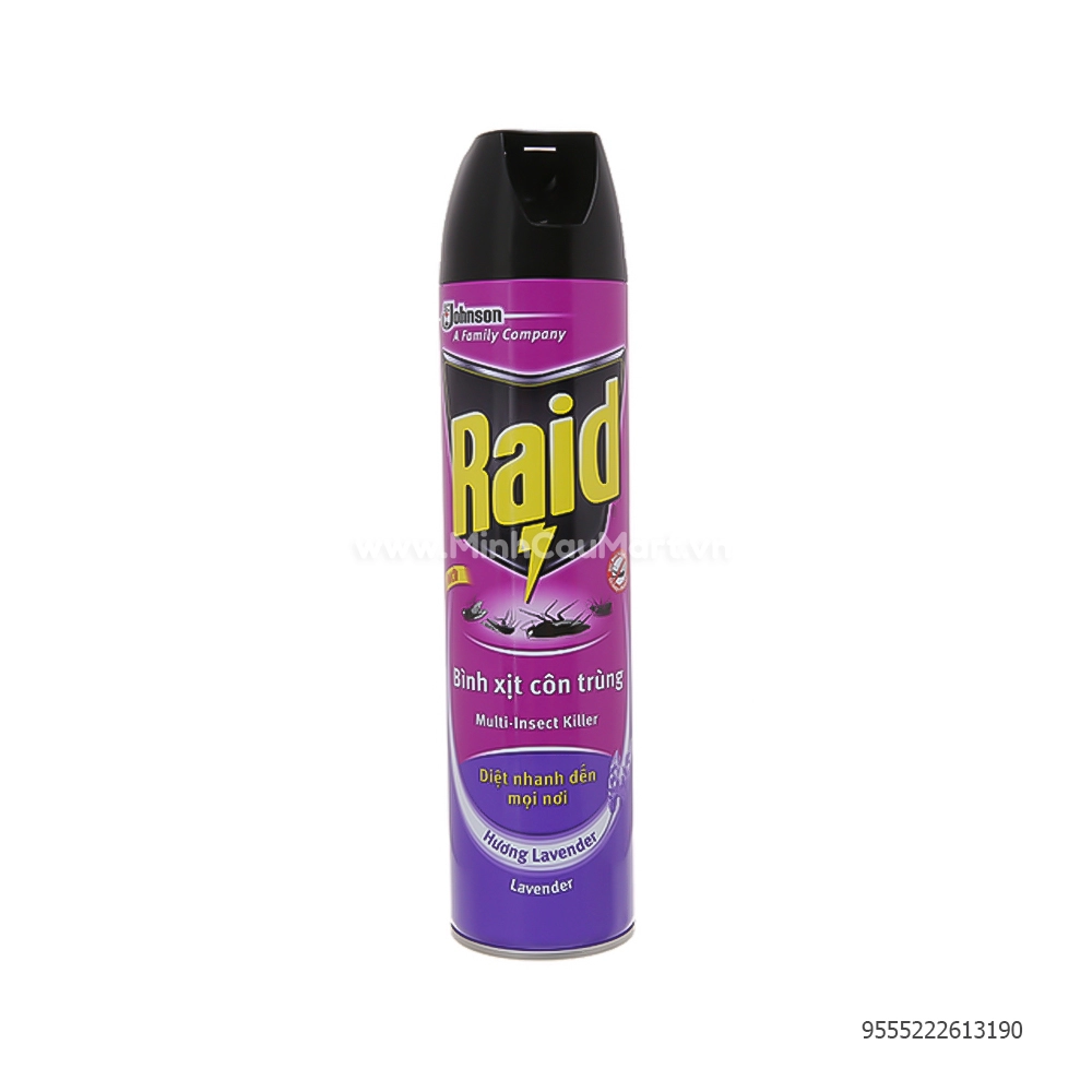 Bình xịt côn trùng RAID hương lavender 520ml - Minh Cầu Mart - Siêu thị ...