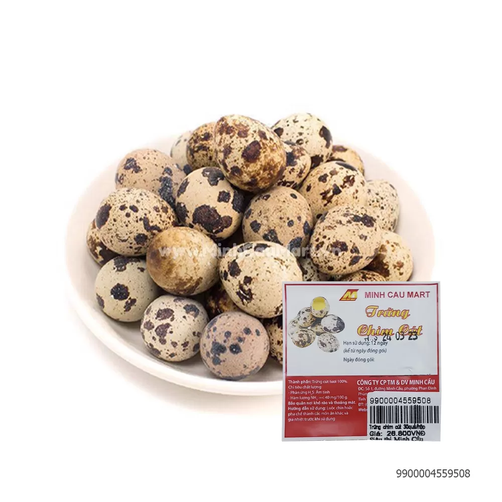 Trứng chim cút 30 quả/hộp - Minh Cầu Mart - Siêu thị trong tầm tay