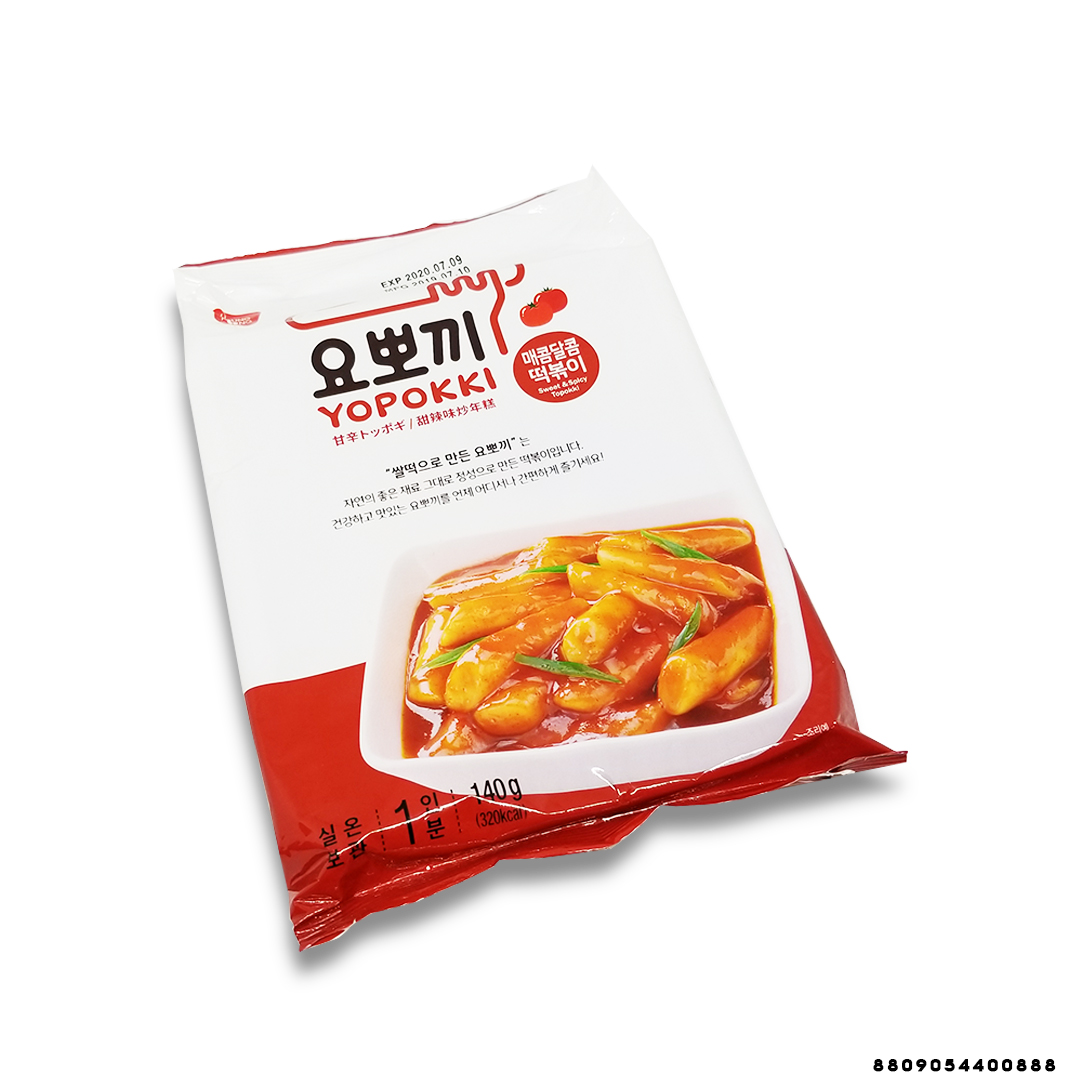 Tra giá Bánh Gạo Cay Ngọt Topokki Gói 140Gr bằng mã vạch 8809054400888