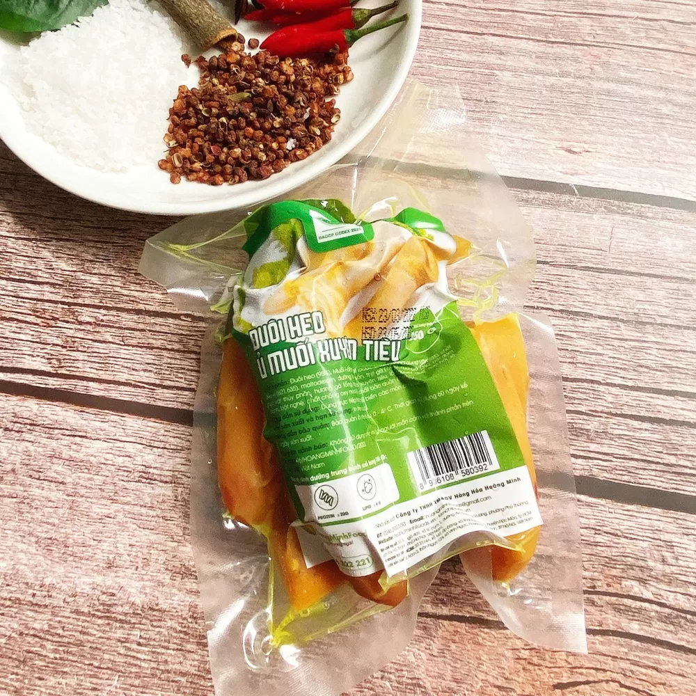 Đuôi heo ủ muối xuyên tiêu Hoàng Minh 250g - Minh Cầu Mart - Siêu thị ...