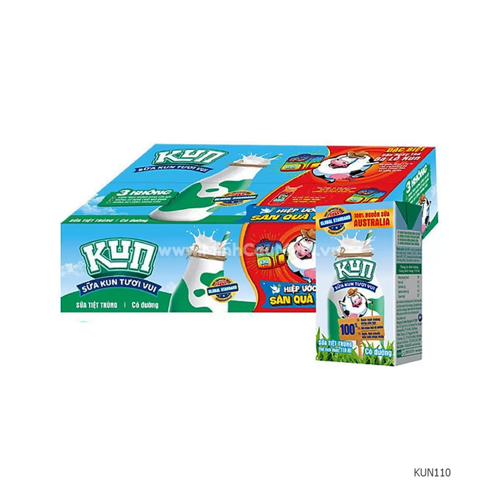 Sữa tươi KUN 110ml 48hộp/thùng - Mi