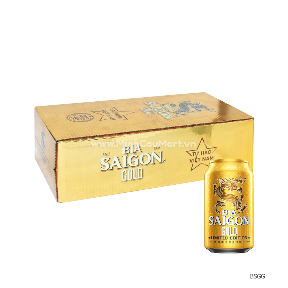 Bia Sài Gòn Gold thùng 18 lon - Minh Cầu Mart - Siêu thị trong tầm tay