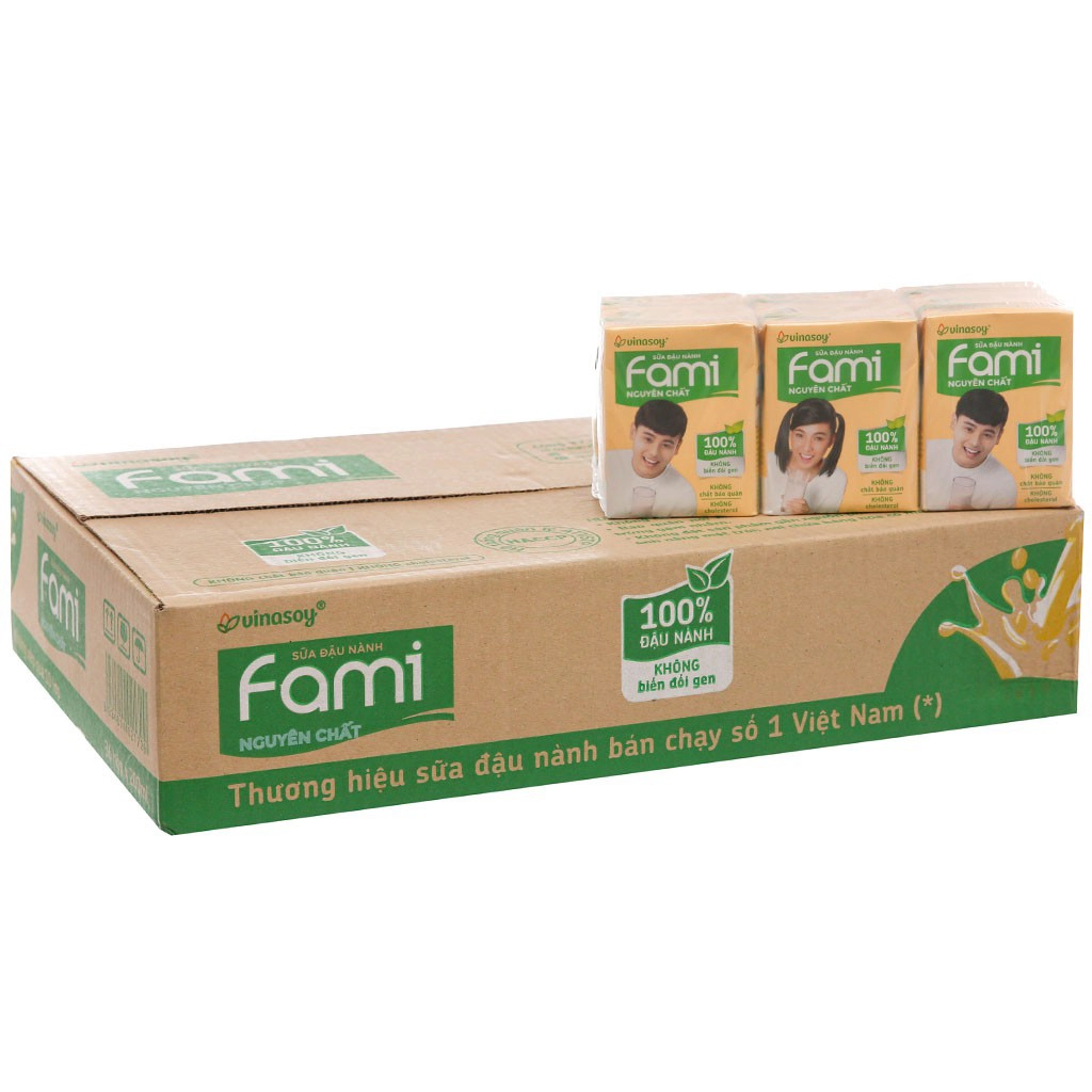 Sữa Đậu Nành Fami 36 Hộp 200ml - Minh Cầu Mart - Siêu thị trong tầm tay