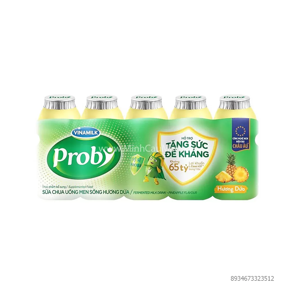 Sữa chua uống nem sống Probi Vinamilk 65ml hương dứa - Minh Cầu Mart ...